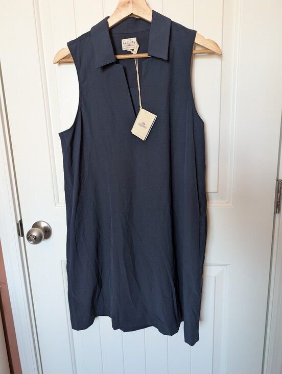 Faherty | Dresses | Nwt Faherty All Day Polo Mini Dress Small Navy ...